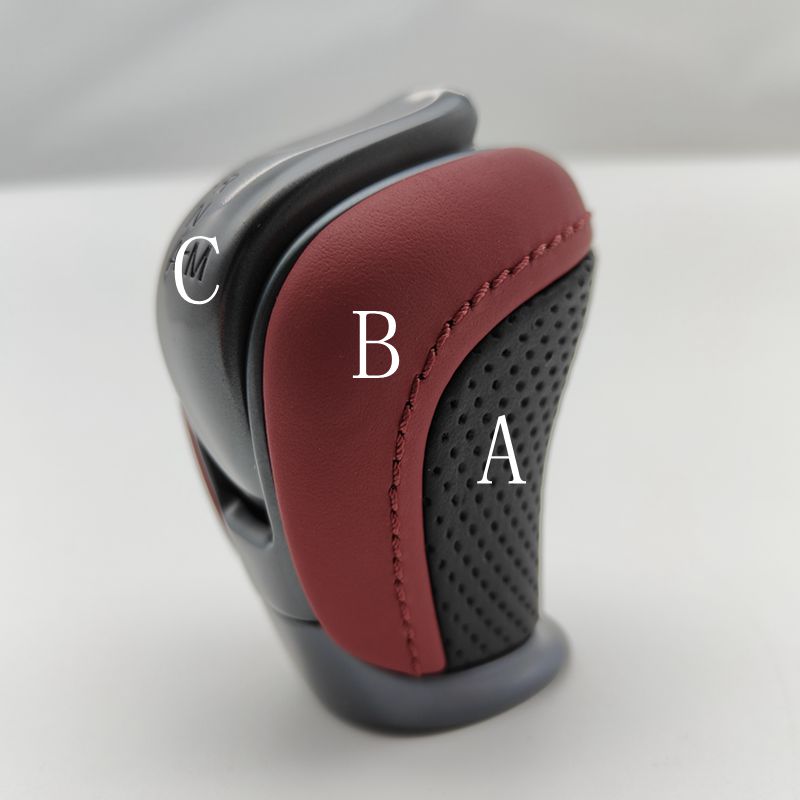 FIT 08-R35 GT-R BLACK PUNCHED LEATHER RED SMOOTH LEATHER RED STITCH ...